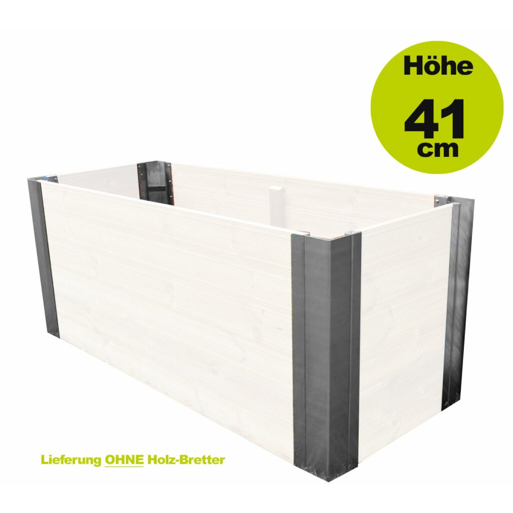 Hochbeet Ecke: 1x 41 cm hohe Edelstahl-Außenecke / 1 mm starker ...